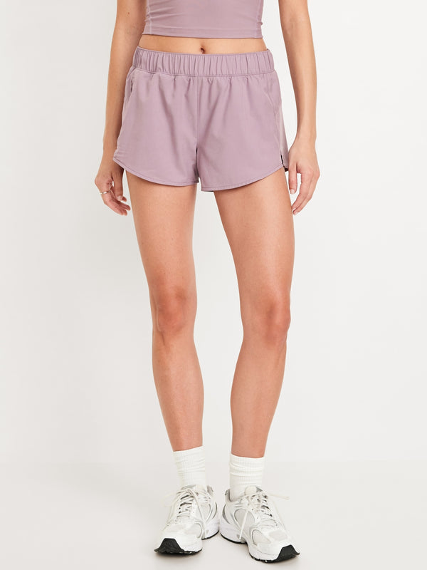 Mid-Rise StretchTech Run Shorts -- 3-inch inseam - Old Navy Philippines